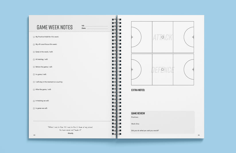 Netty Notes - The Netball-Specific Notebook – My Sports Notes
